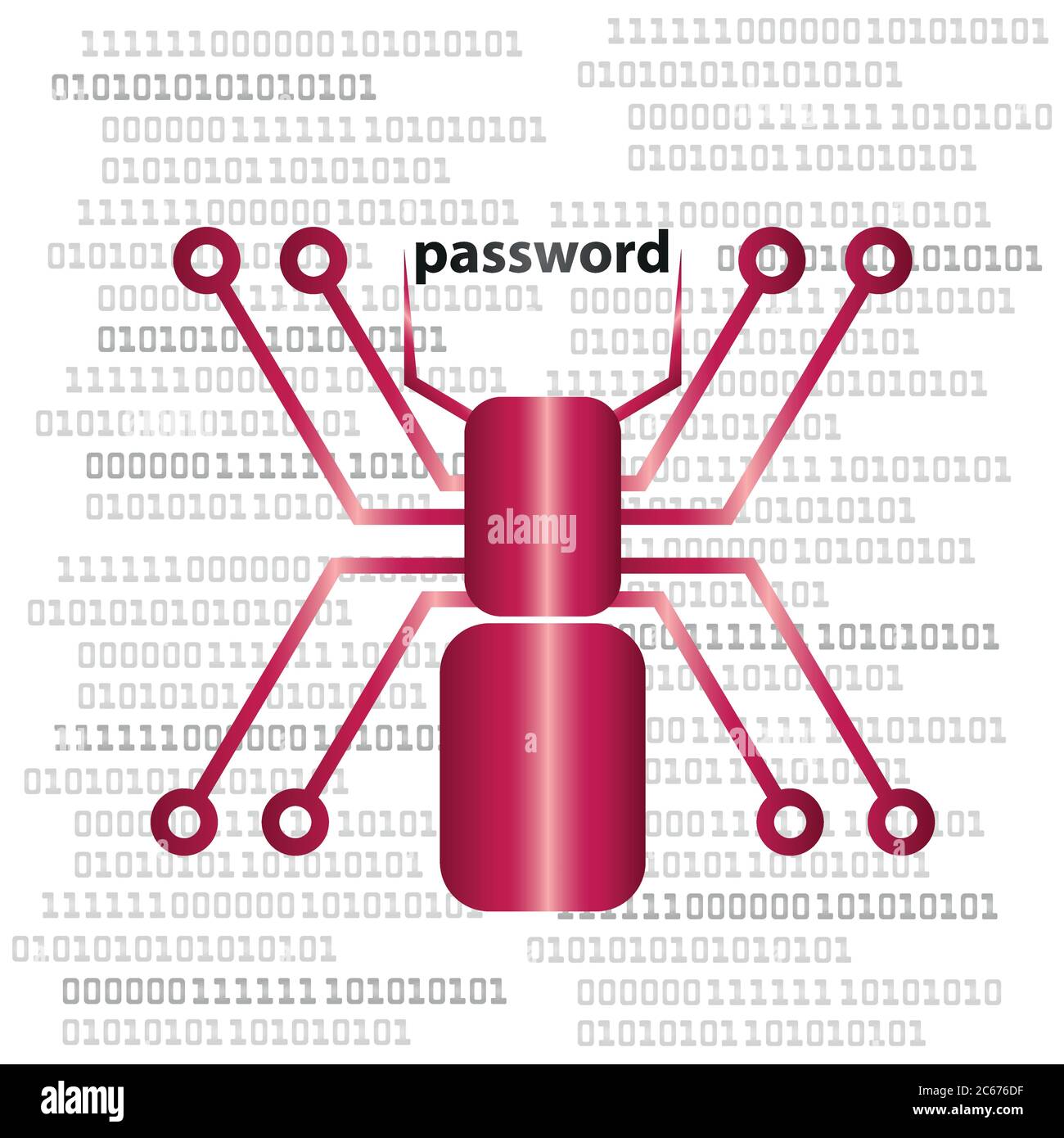 PC virus, trojan, security, background Stock Vector Image & Art - Alamy