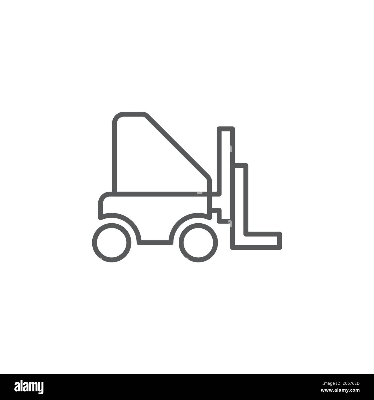 Use forklift loader vector icon symbol tools isolated on white ...