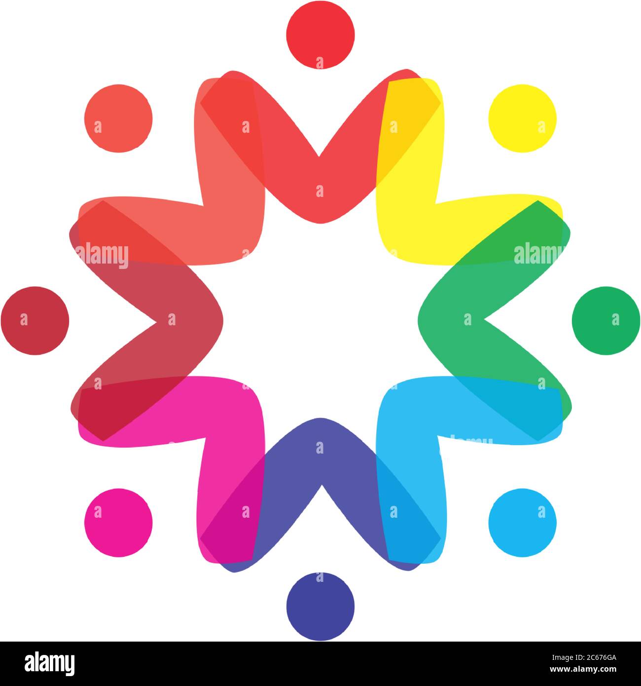 social logo vector illustration. designed to show togetherness ...