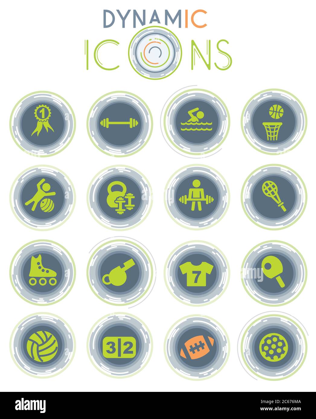 sport dynamic icons Stock Vector Image & Art - Alamy