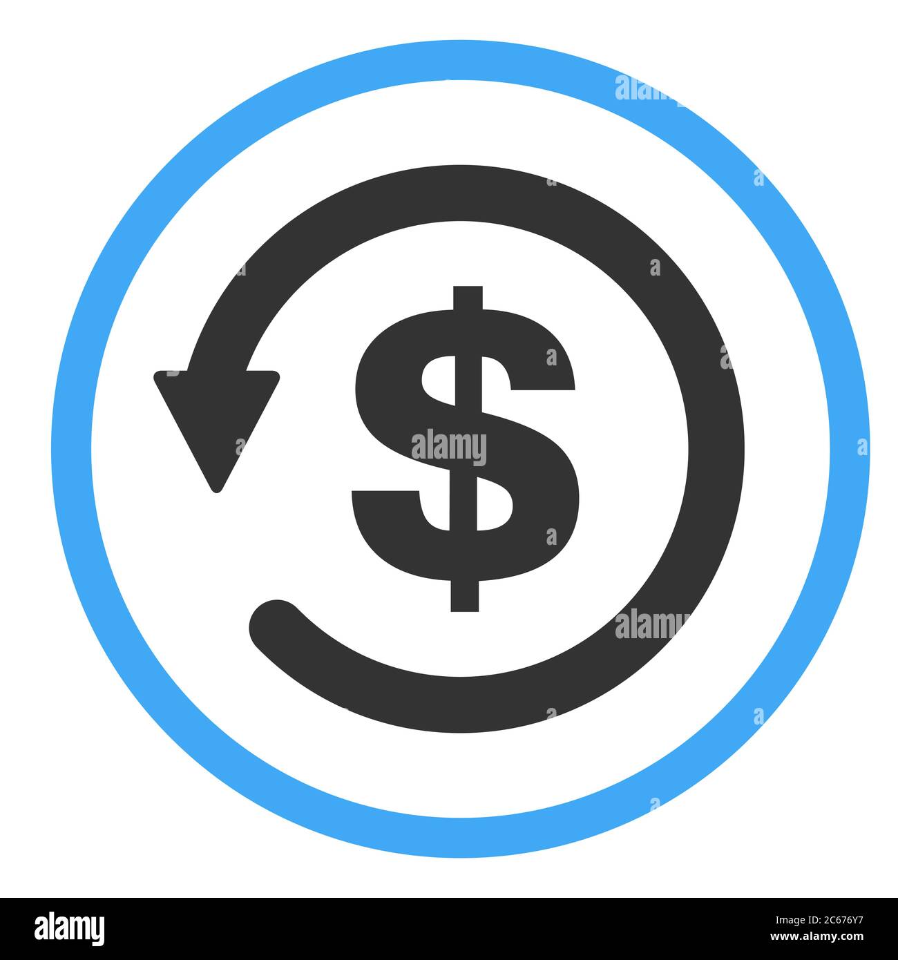 Return arrow white flat Stock Vector Images - Alamy