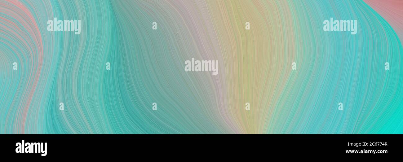 colorful and elegant vibrant creative waves graphic with contemporary ...