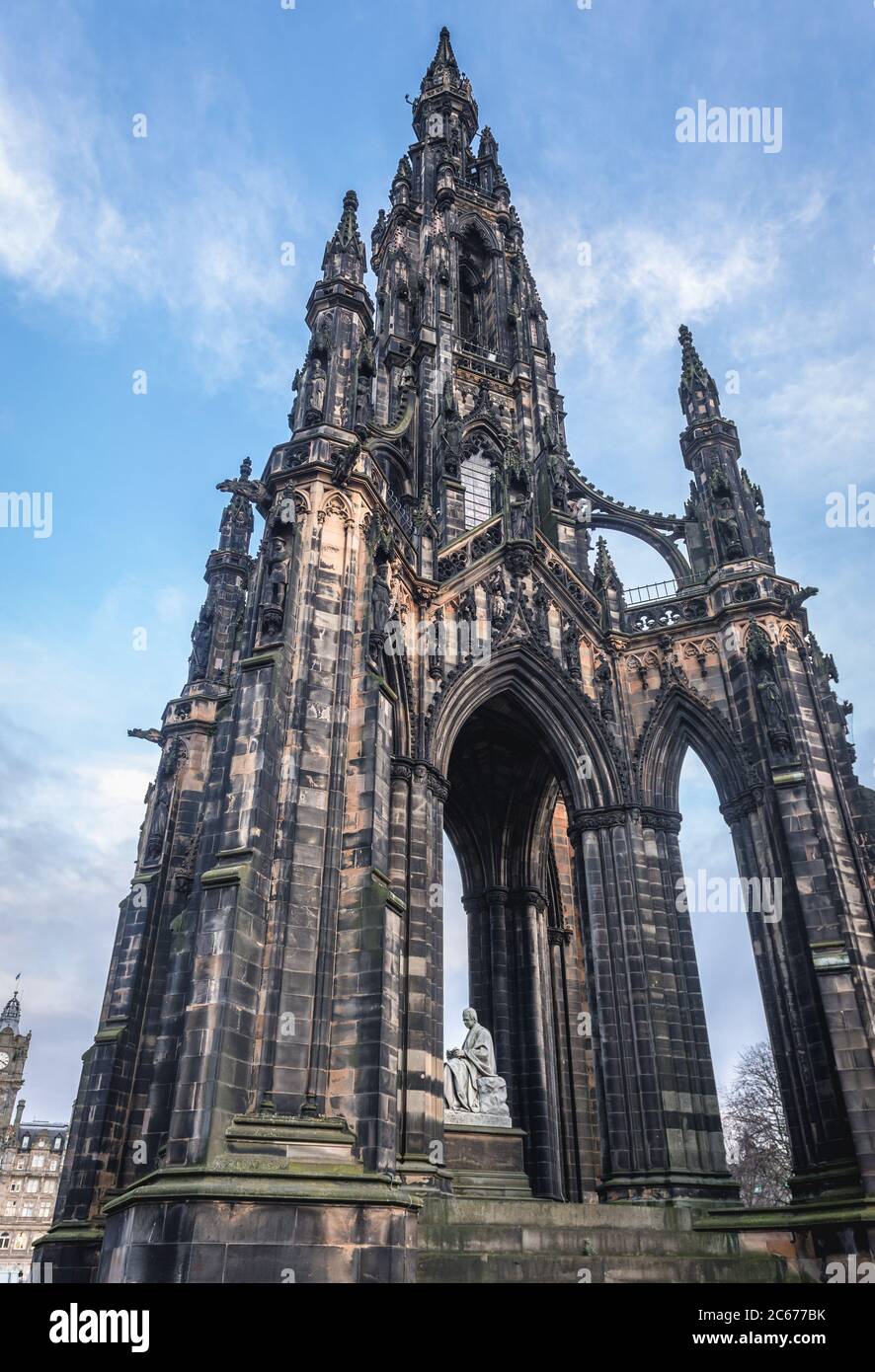 Scott Monument, Victorian Gothic monument to Scottish author Sir Walter ...
