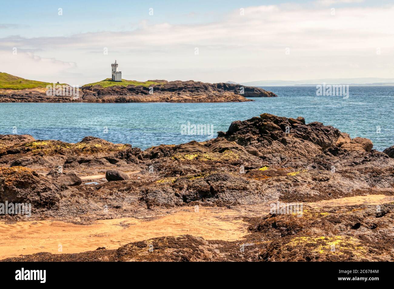 Elie Ness lighthouse at Elie in the East Neuk of Fife, Scotland Stock Photo - Alamy