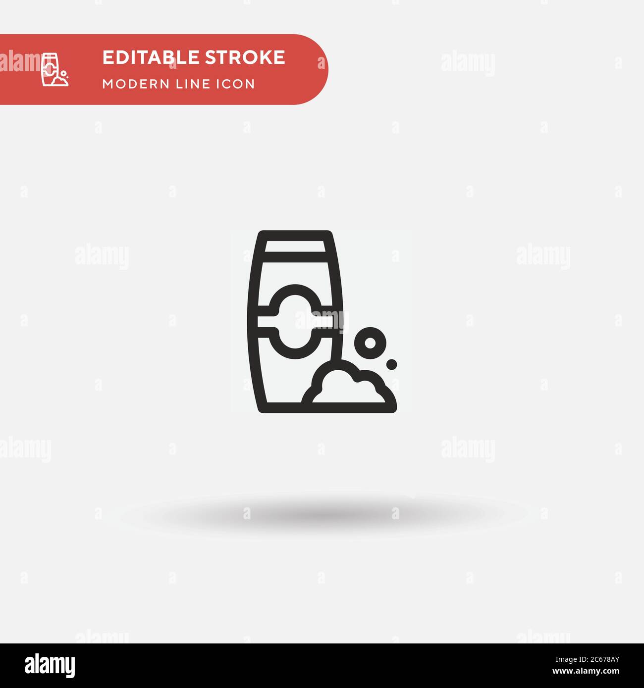 Shampoo Simple vector icon. Illustration symbol design template for web ...