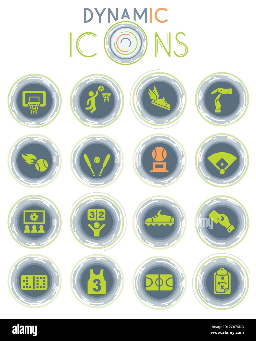 sport dynamic icons Stock Vector Image & Art - Alamy