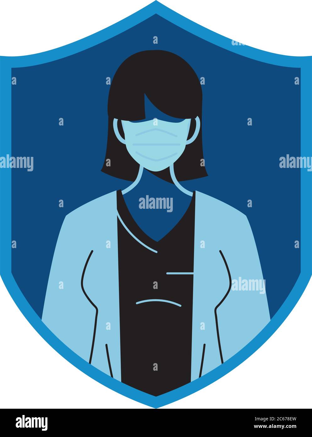 Safety infection hospital room Stock Vector Images - Alamy