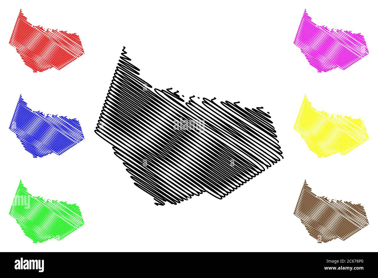 Barrow vector outline map hi-res stock photography and images - Alamy