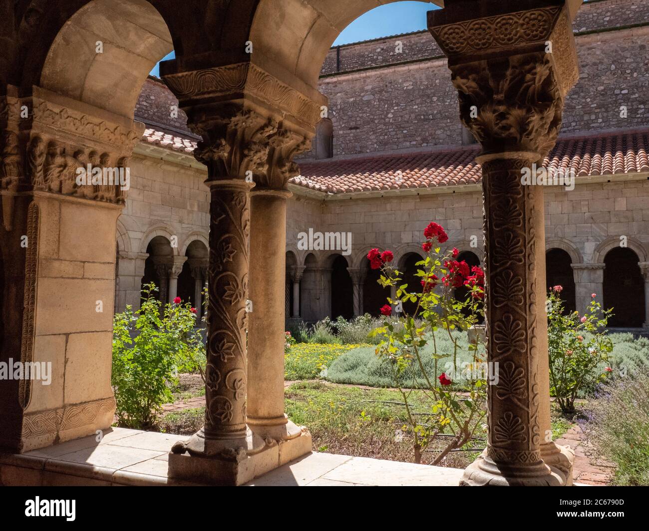 Medieval cloister historical heritage archeology hi-res stock ...