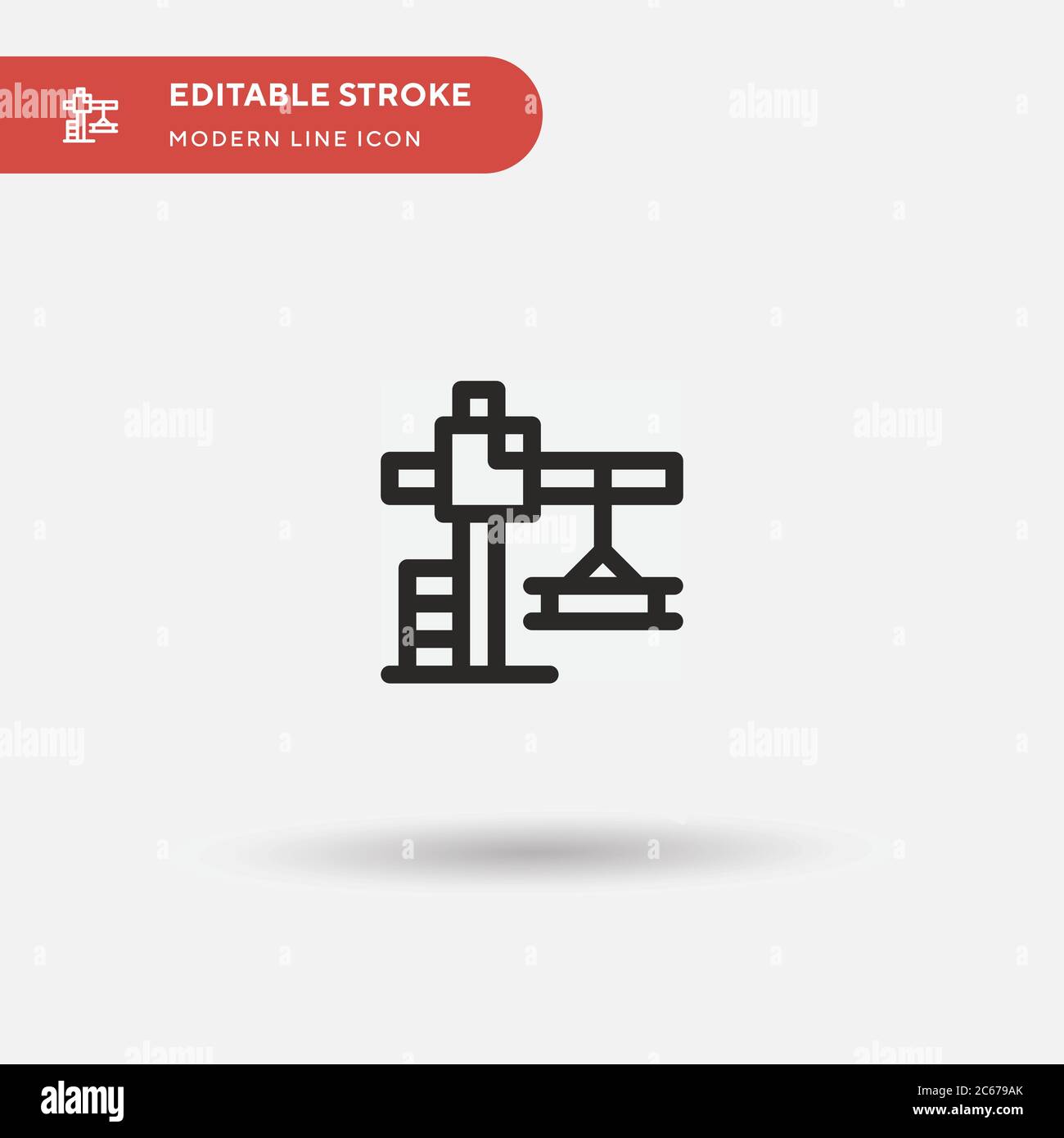 Winch Simple vector icon. Illustration symbol design template for web ...