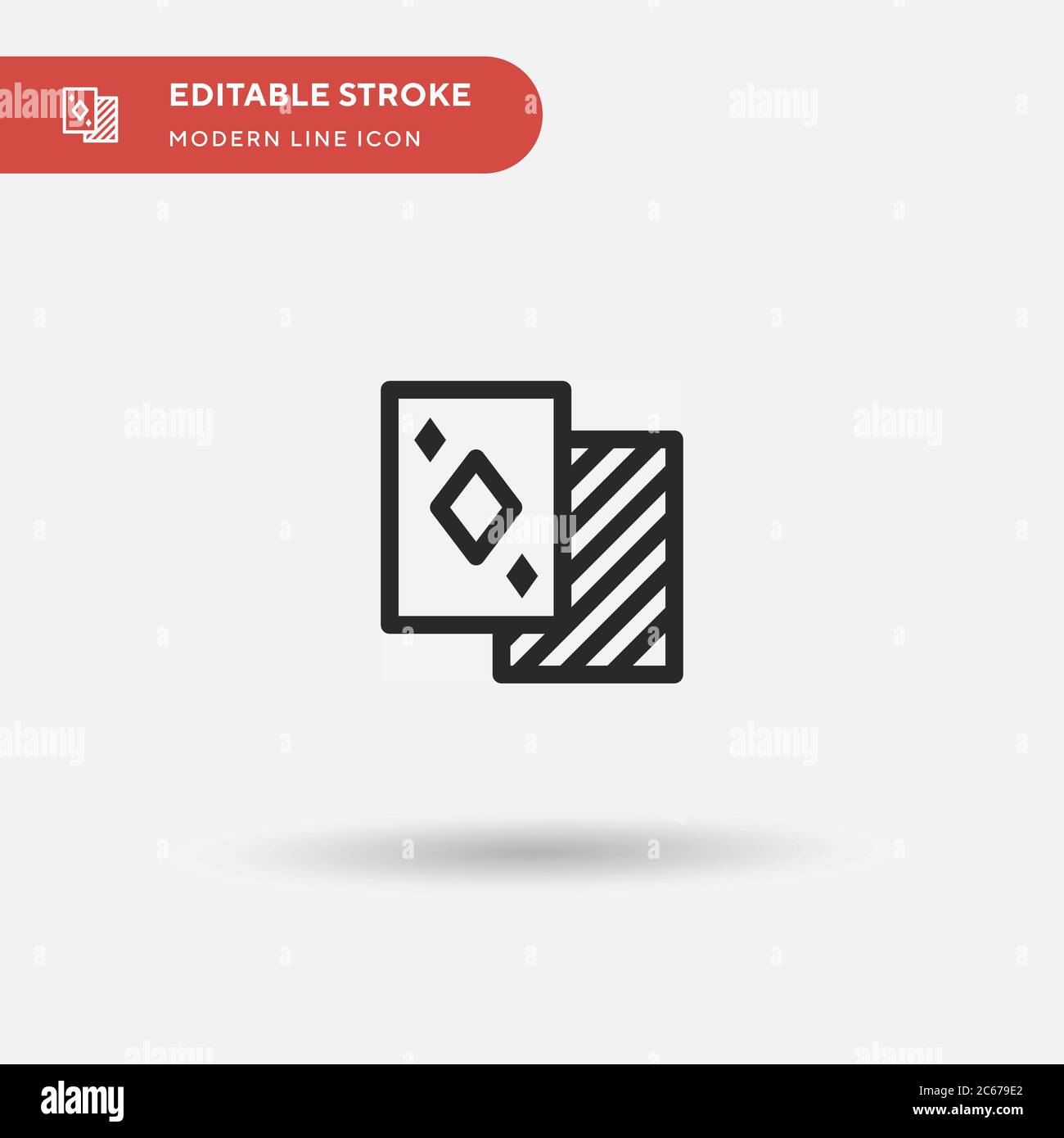 Poker Simple vector icon. Illustration symbol design template for web ...