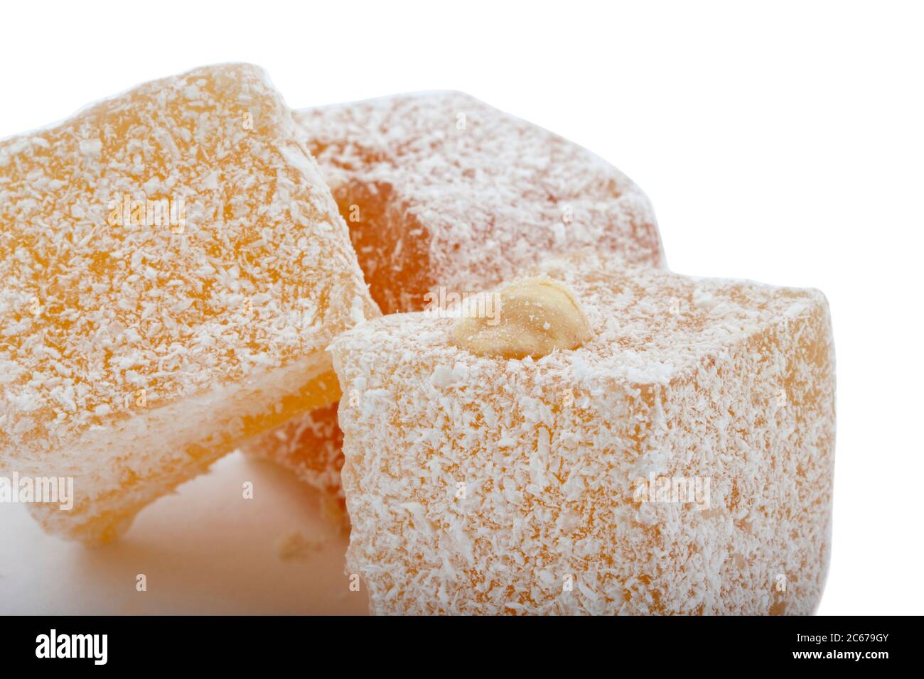 traditional Turkish delight with nuts Stock Photo - Alamy