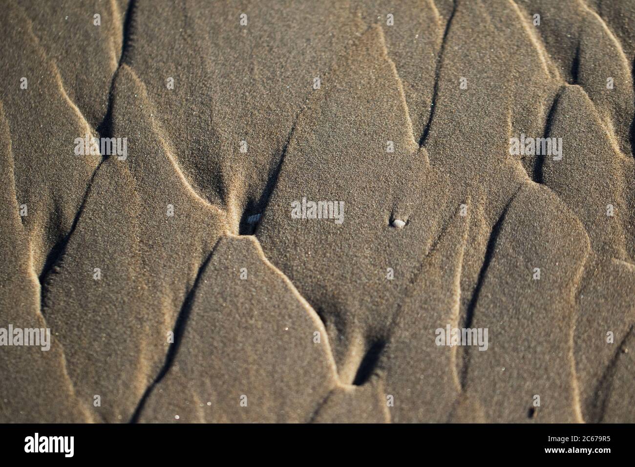 Sand structures at the beach Stock Photo - Alamy