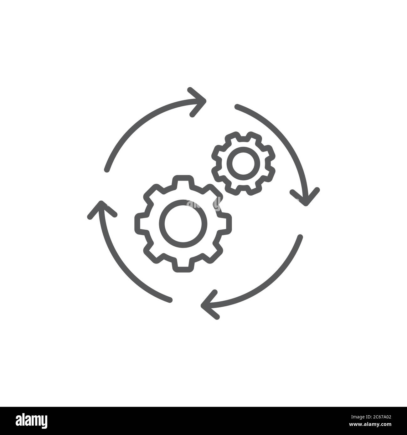 Work flow vector icon symbol isolated on white background Stock Vector ...