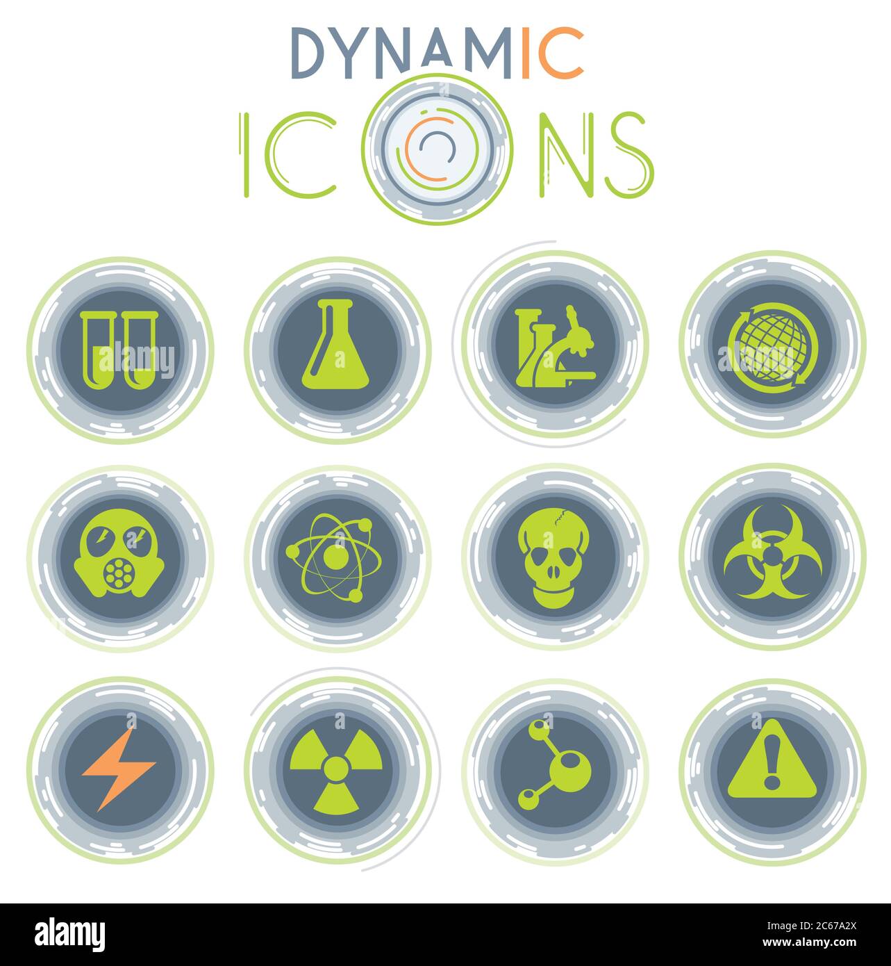 Science dynamic icons Stock Vector Image & Art - Alamy