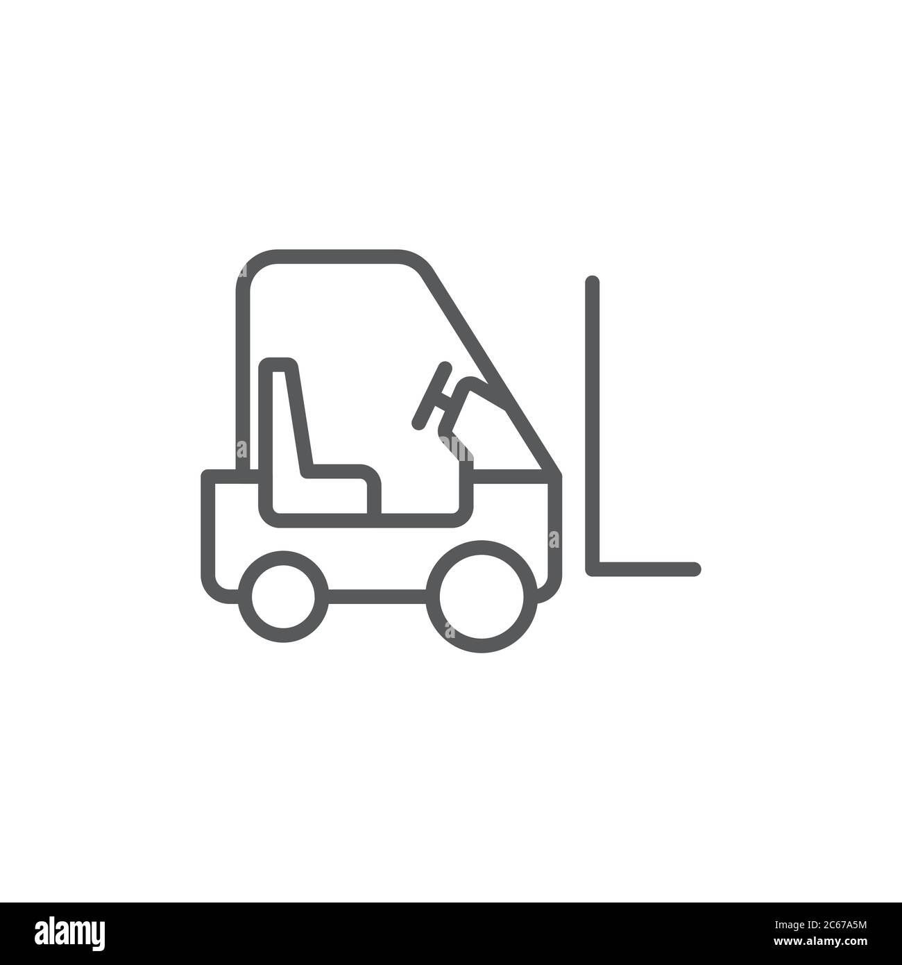 Use forklift loader vector icon symbol tools isolated on white ...