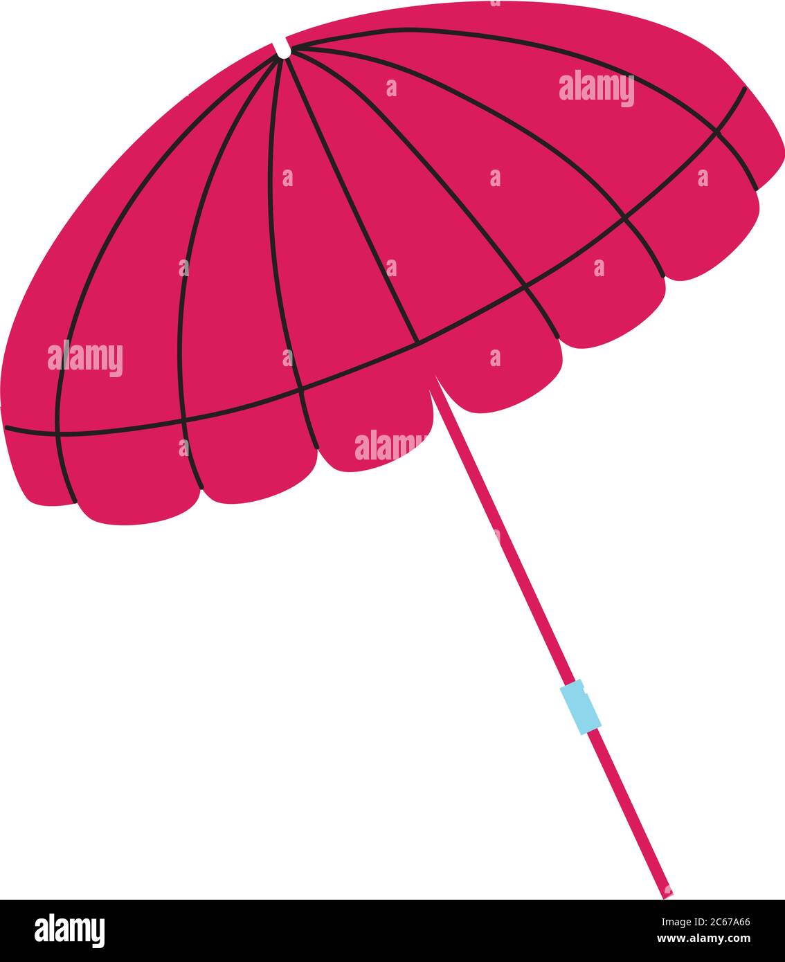 beach and pool umbrellas for summer vector illustration desing Stock ...