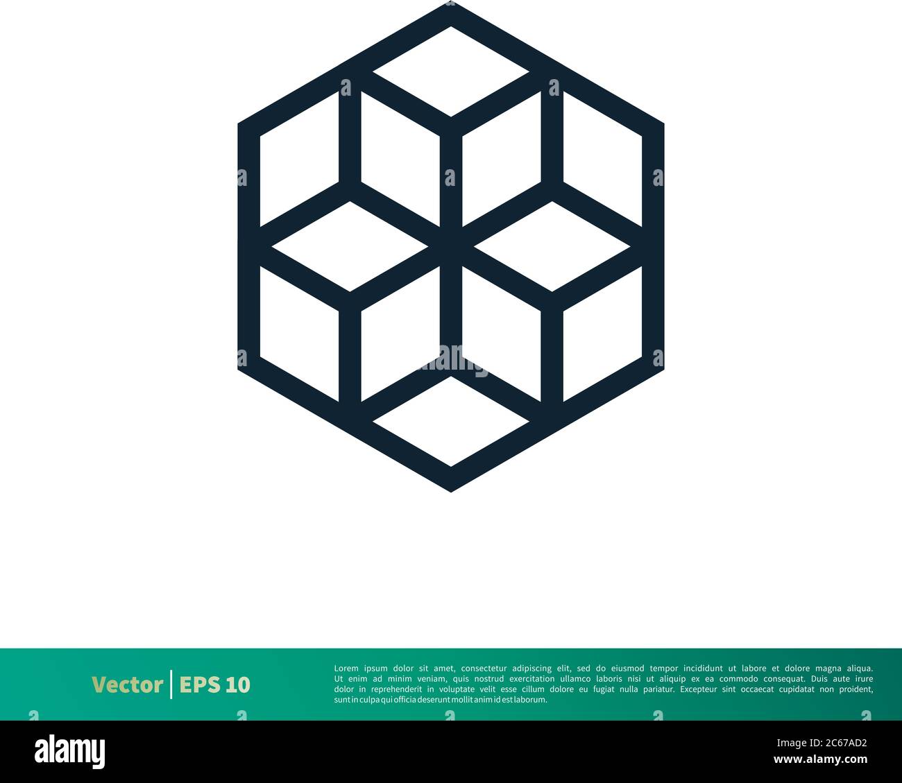 Isometric cube logo hi-res stock photography and images - Alamy