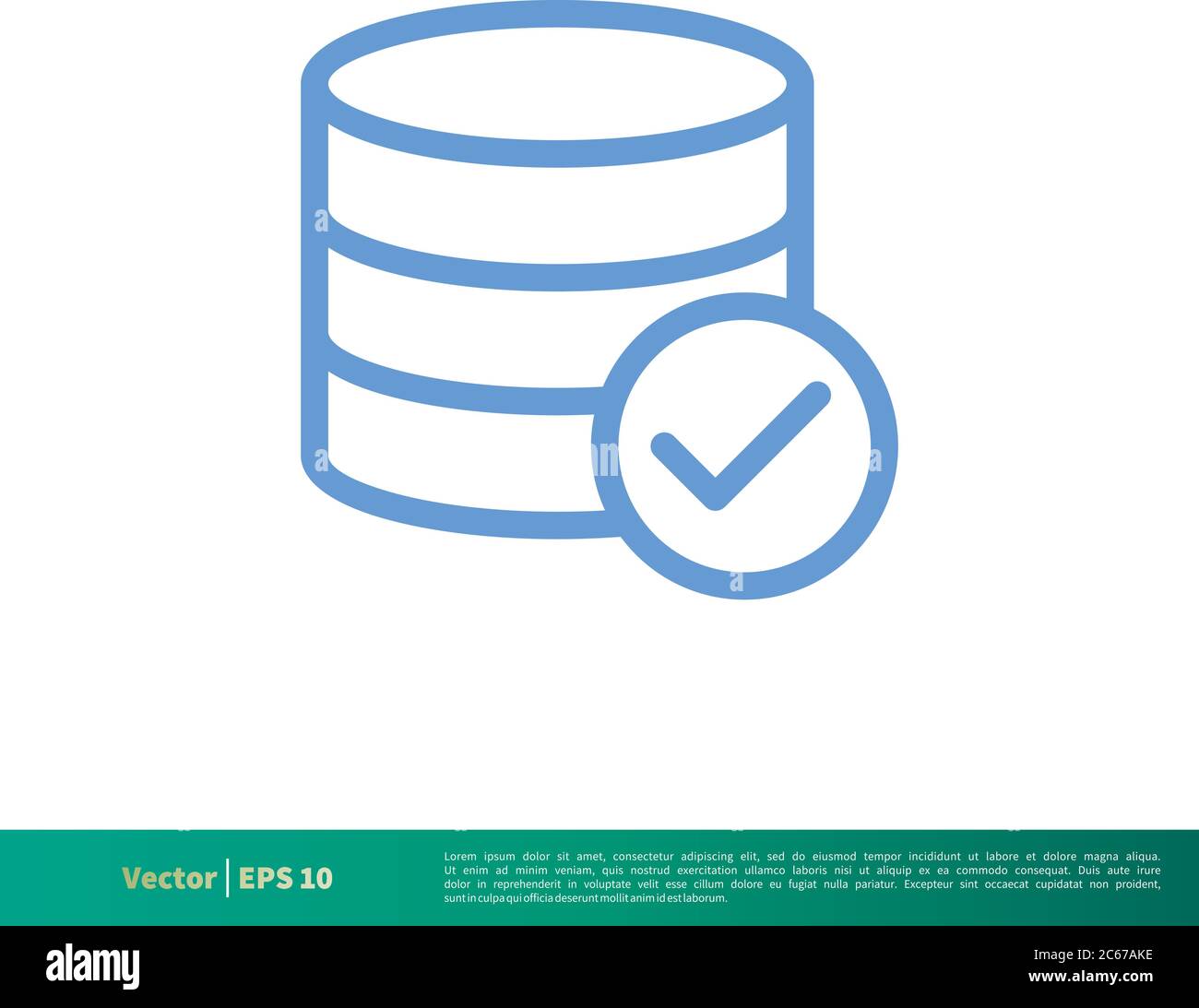 Data Storage Essential Icon Vector Logo Template Illustration Design ...