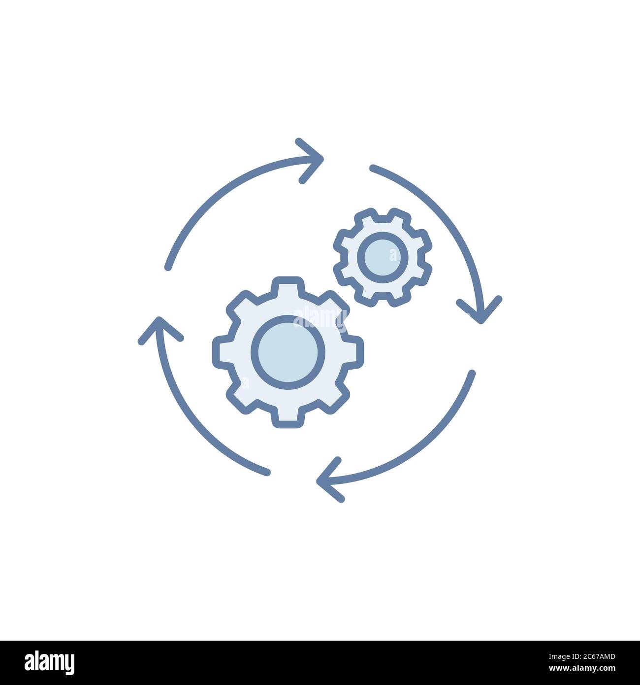 Work flow vector icon symbol isolated on white background Stock Vector ...