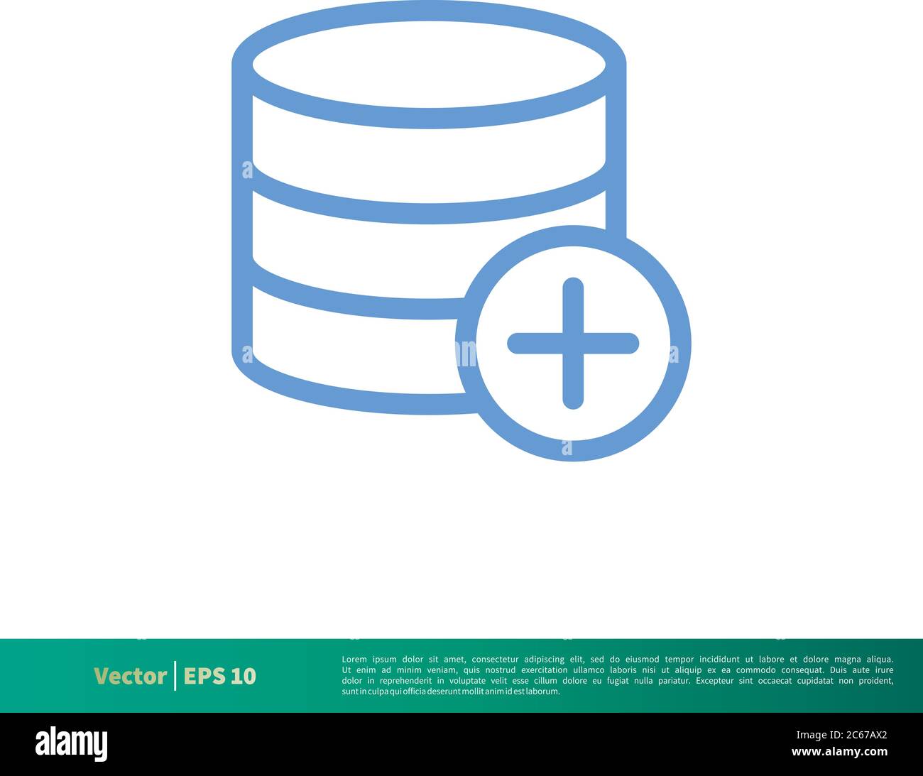 Data Storage Essential Icon Vector Logo Template Illustration Design ...