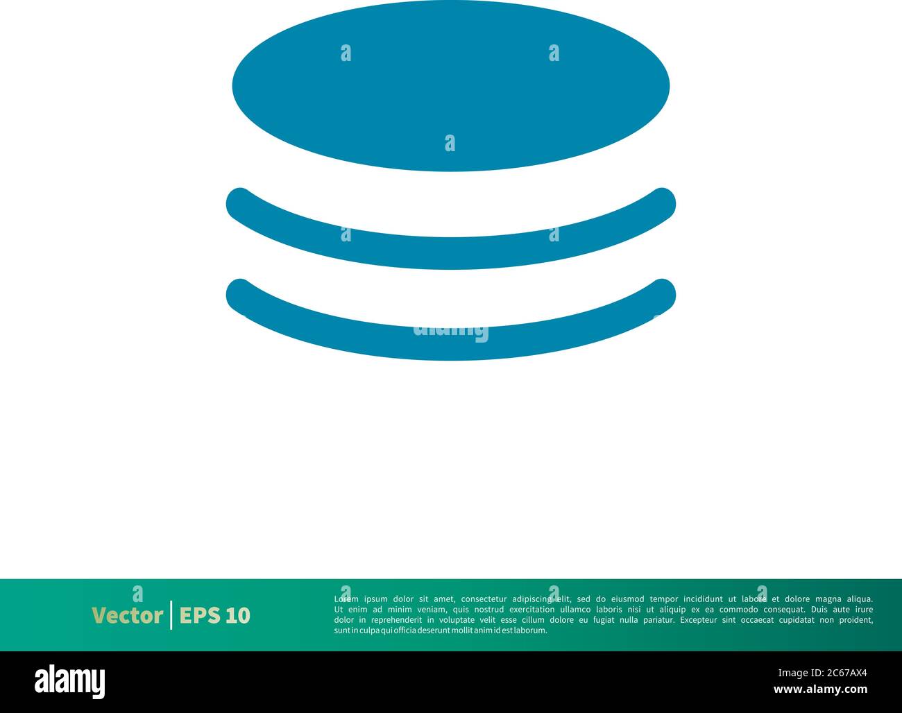 Data Storage Essential Icon Vector Logo Template Illustration Design ...