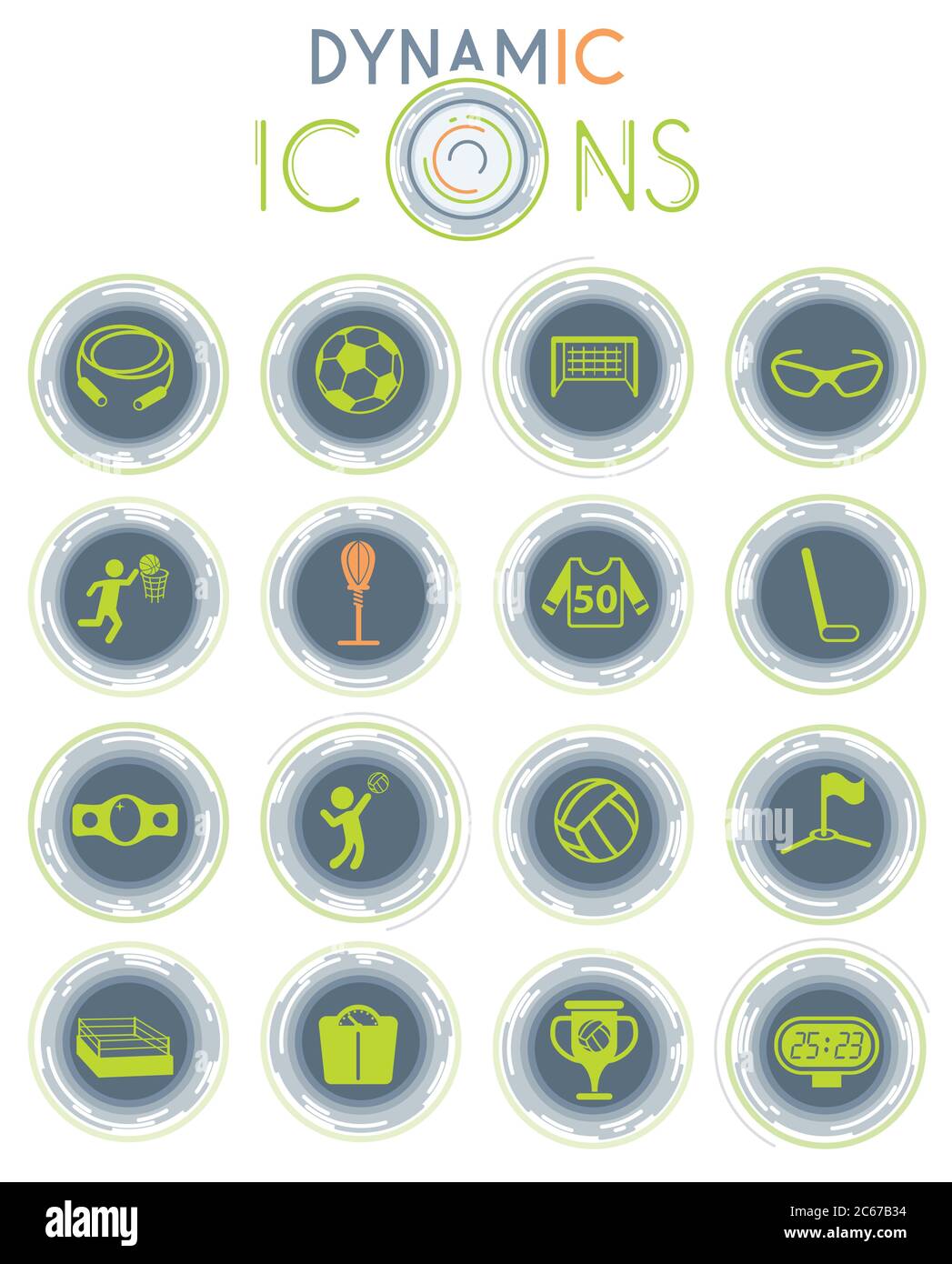 sport dynamic icons Stock Vector Image & Art - Alamy