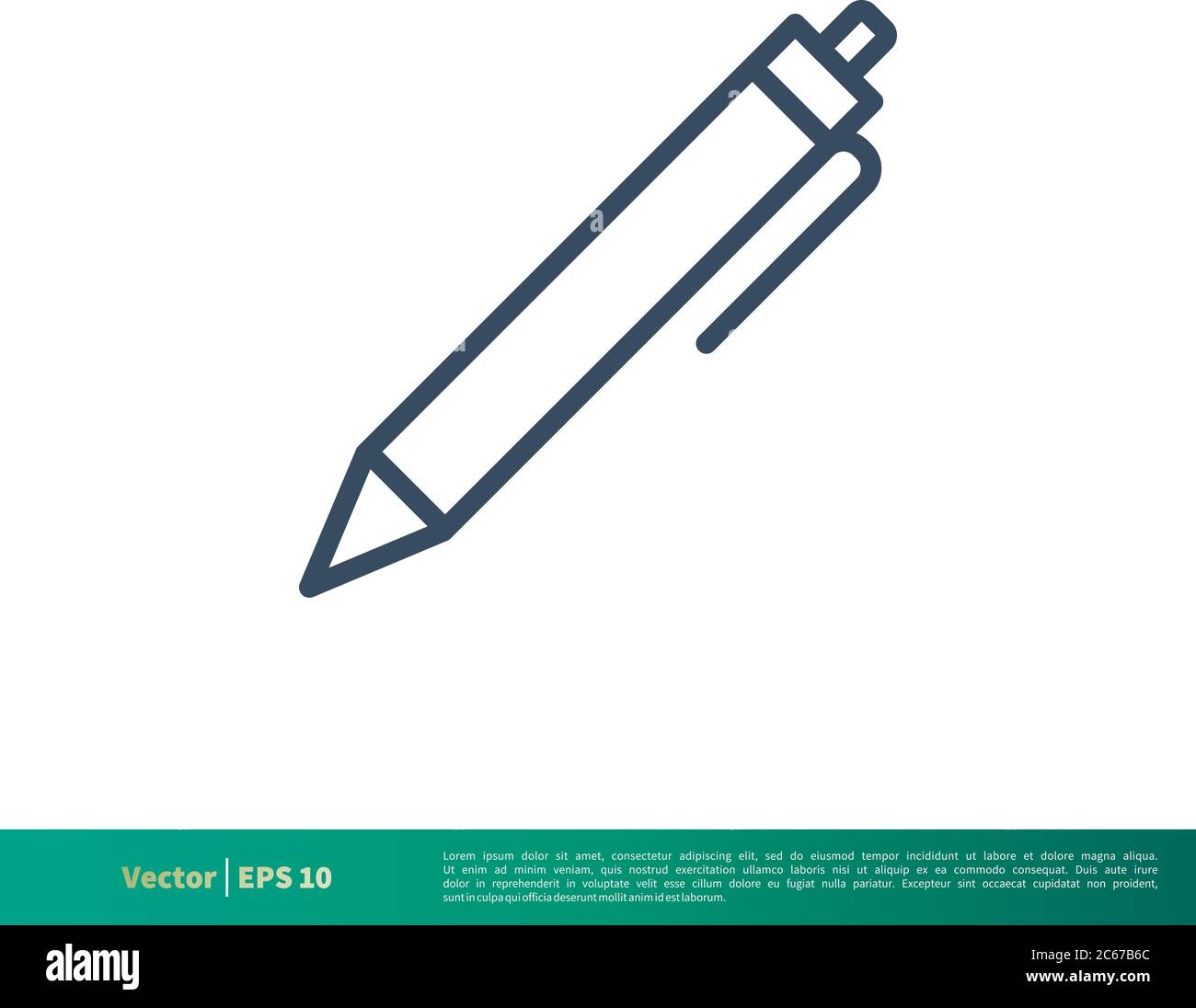 Pen - Education Icon Vector Logo Template Illustration Design. Editable ...