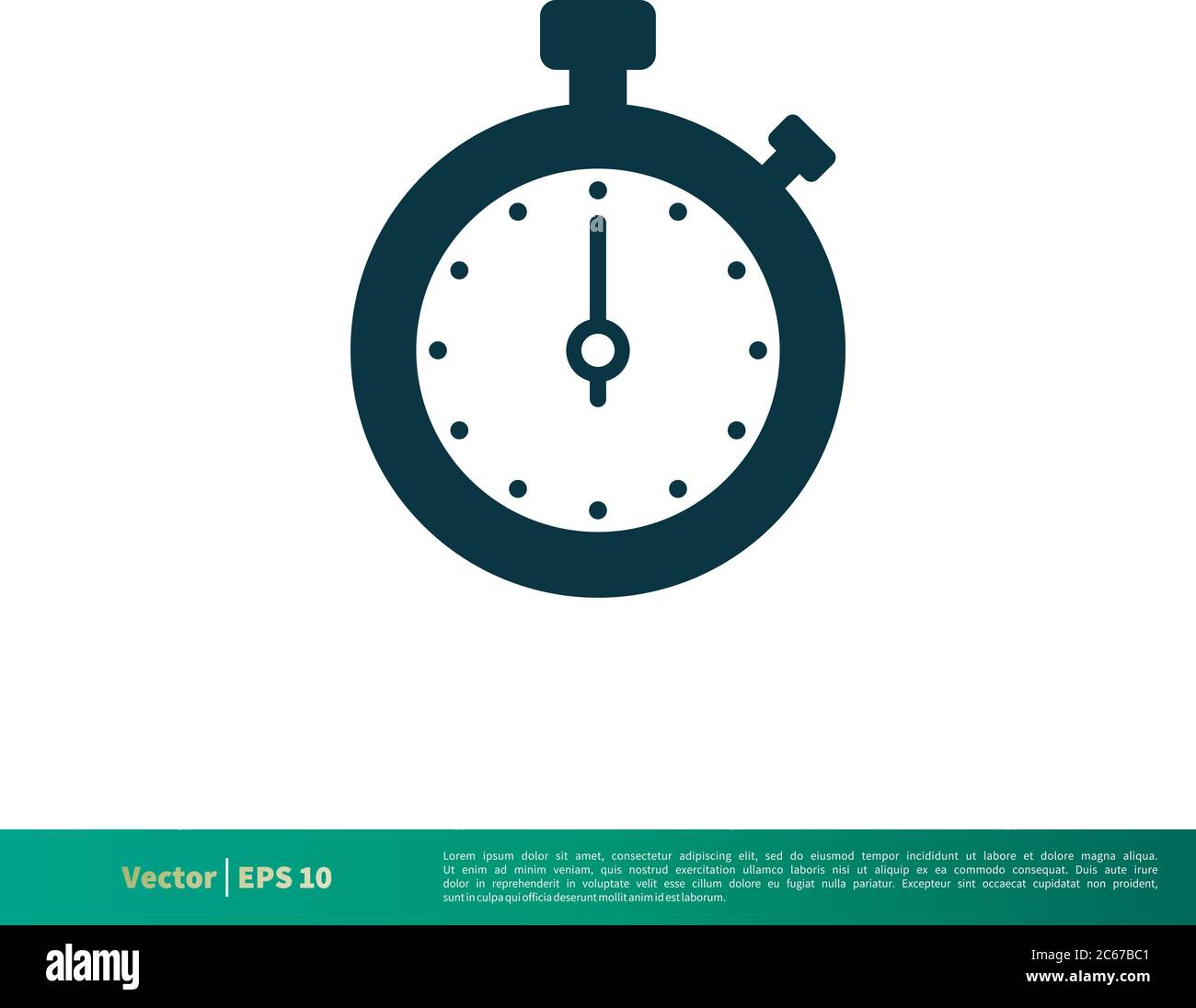 Stopwatch Icon Vector Logo Template Illustration Design. Editable ...