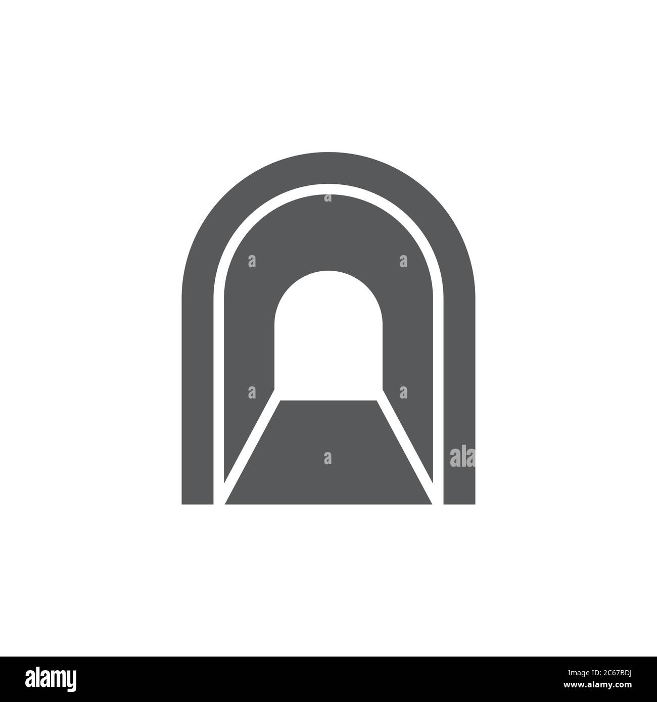 Road tunnel entrance Stock Vector Images - Alamy