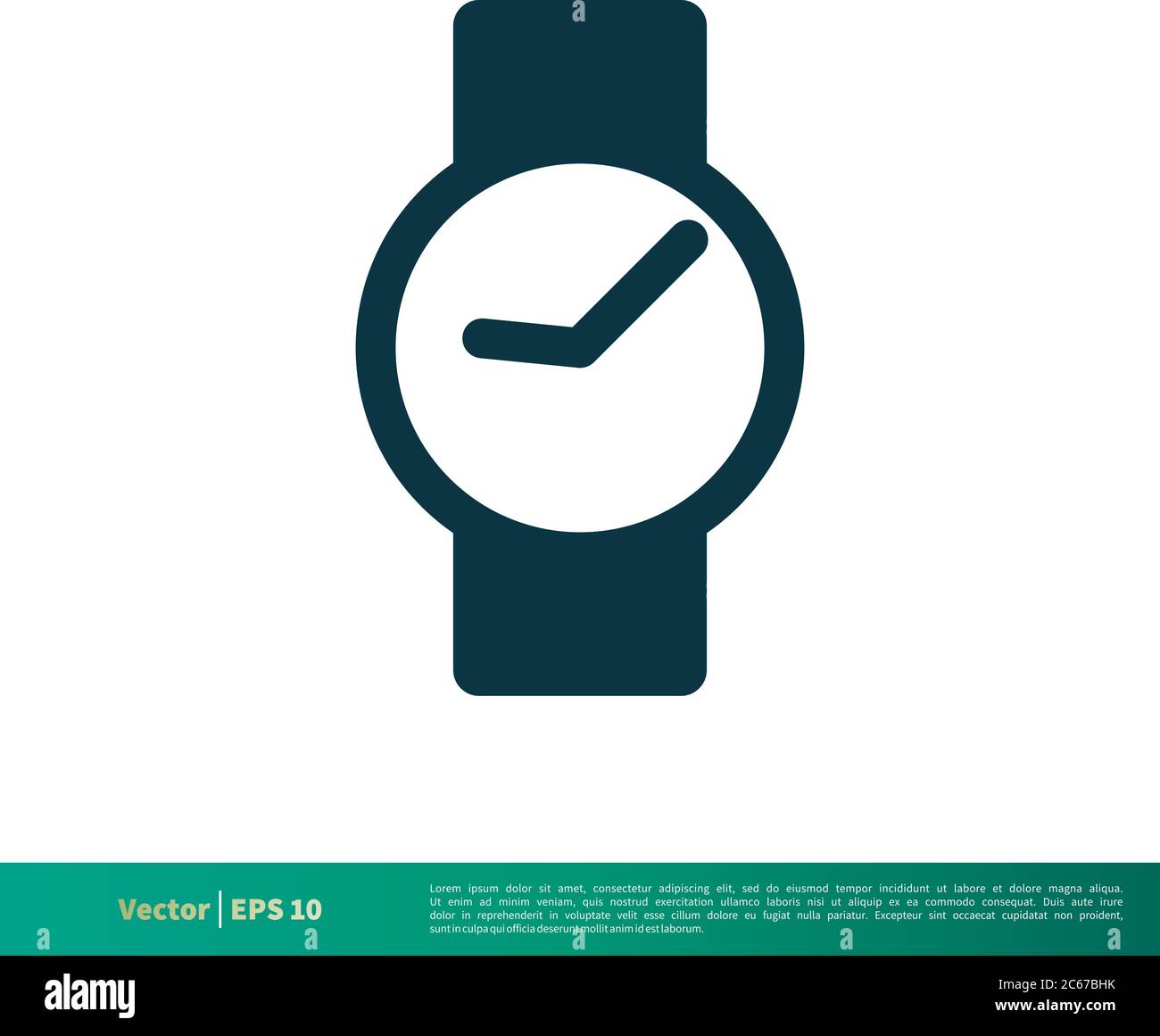 Wrist Watch Icon Vector Logo Template Illustration Design. Editable ...