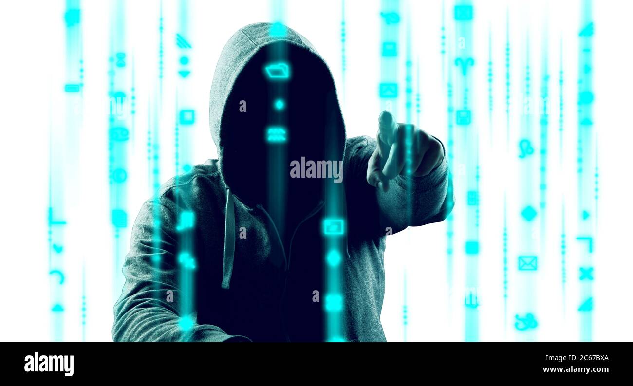 Hacker prints a code on a laptop keyboard to break into a cyberspace ...