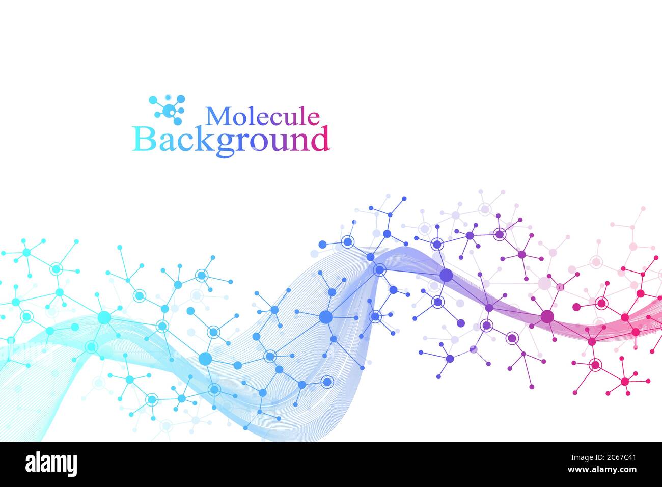 Colorful molecules background. DNA helix, DNA strand, DNA Test ...