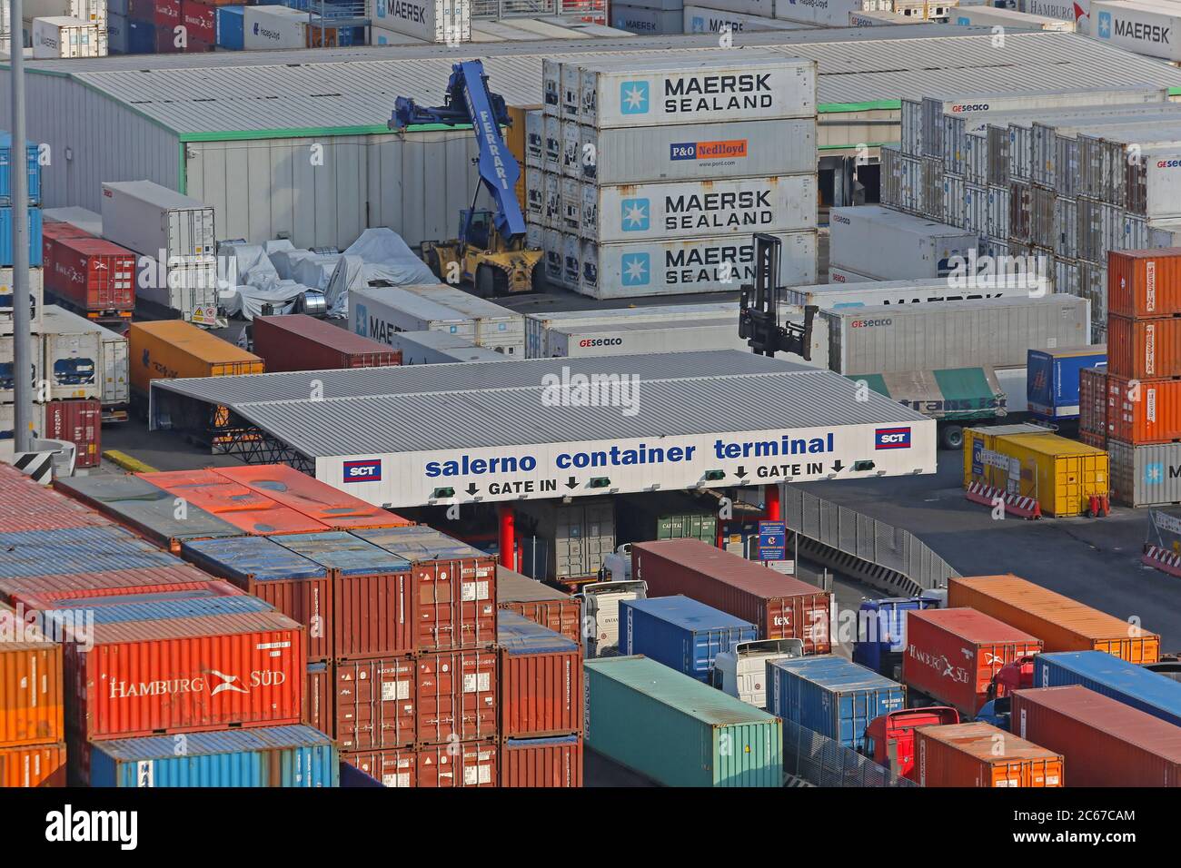 Cargo container terminal hi-res stock photography and images - Alamy