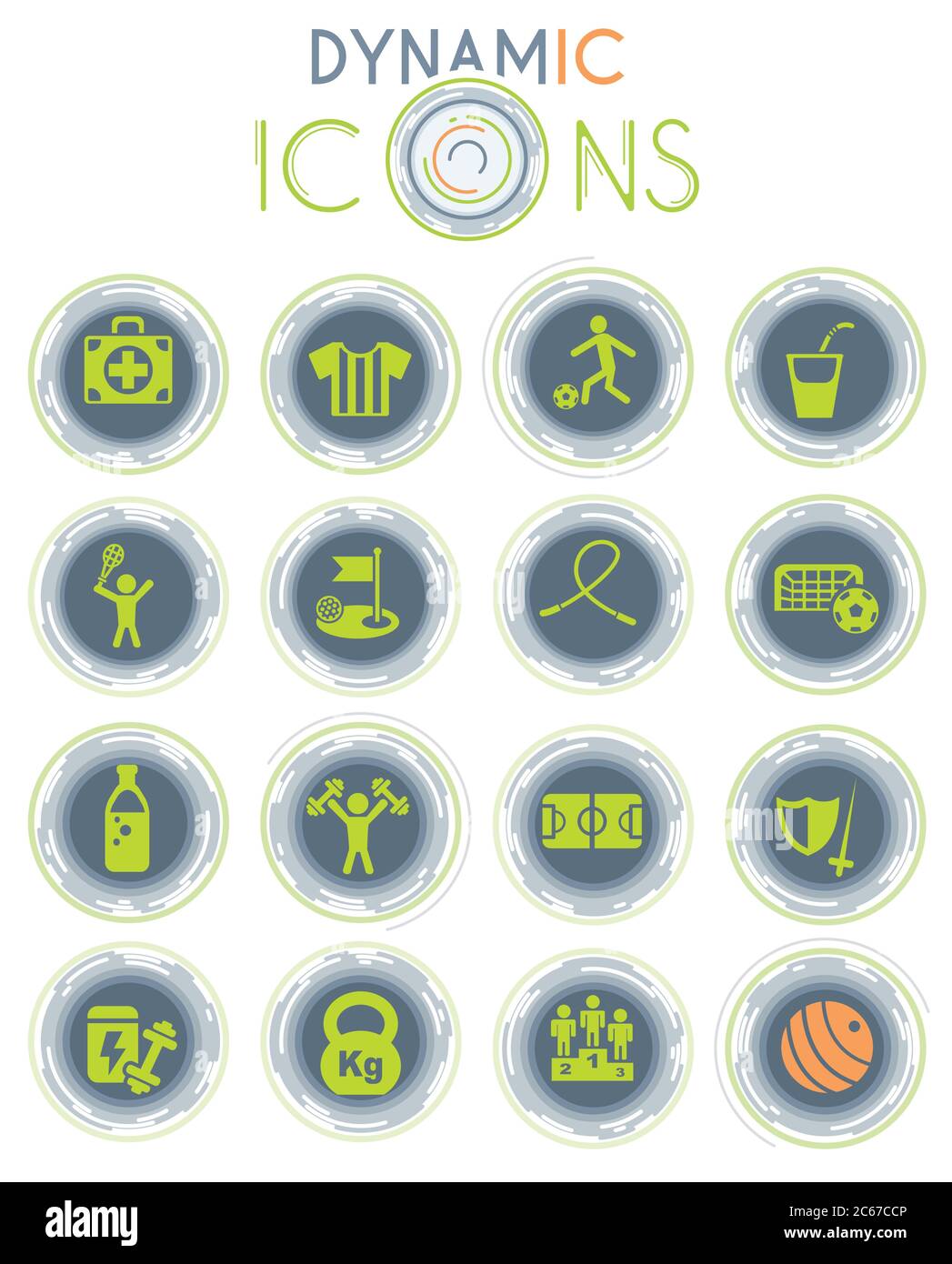 sport dynamic icons Stock Vector Image & Art - Alamy