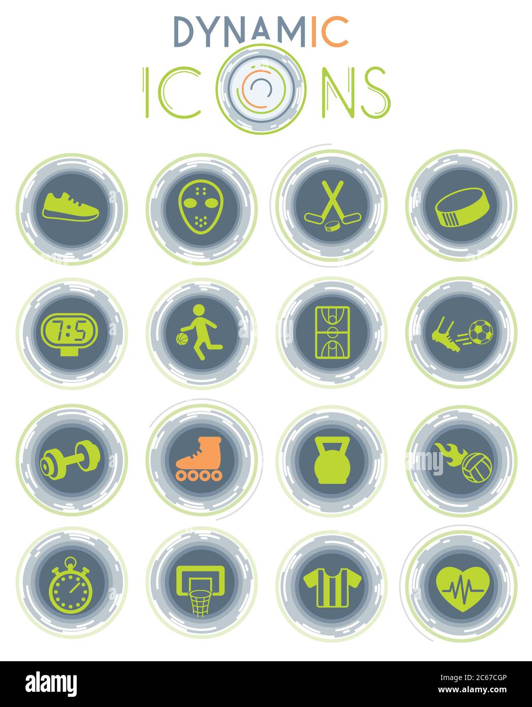 sport dynamic icons Stock Vector Image & Art - Alamy