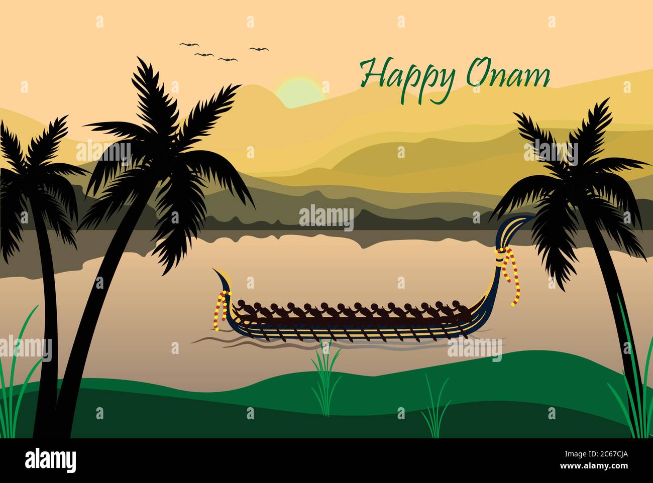 Onam festival pookolam Stock Vector Images - Alamy