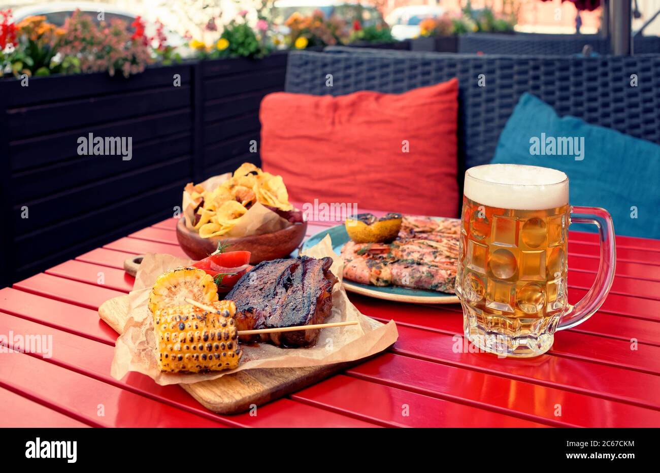 American beer on table hi-res stock photography and images - Alamy