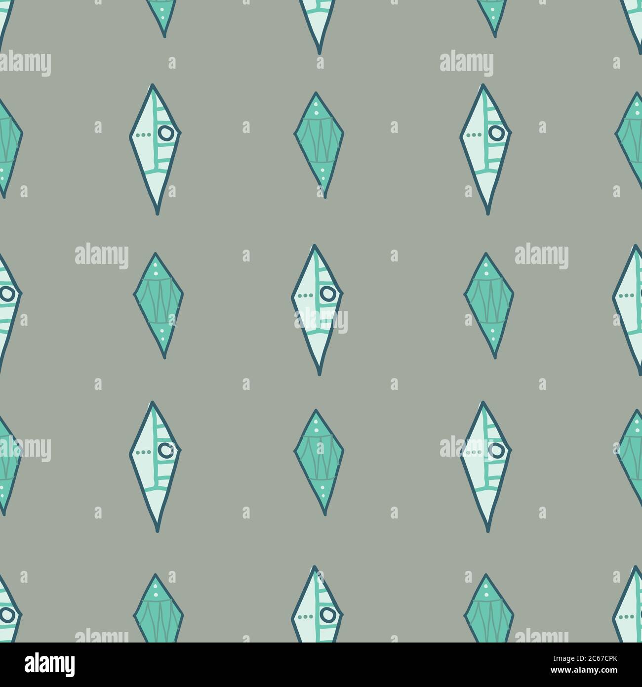 Pattern Filled Diamond shape stripes teal on gray Seamless pattern ...