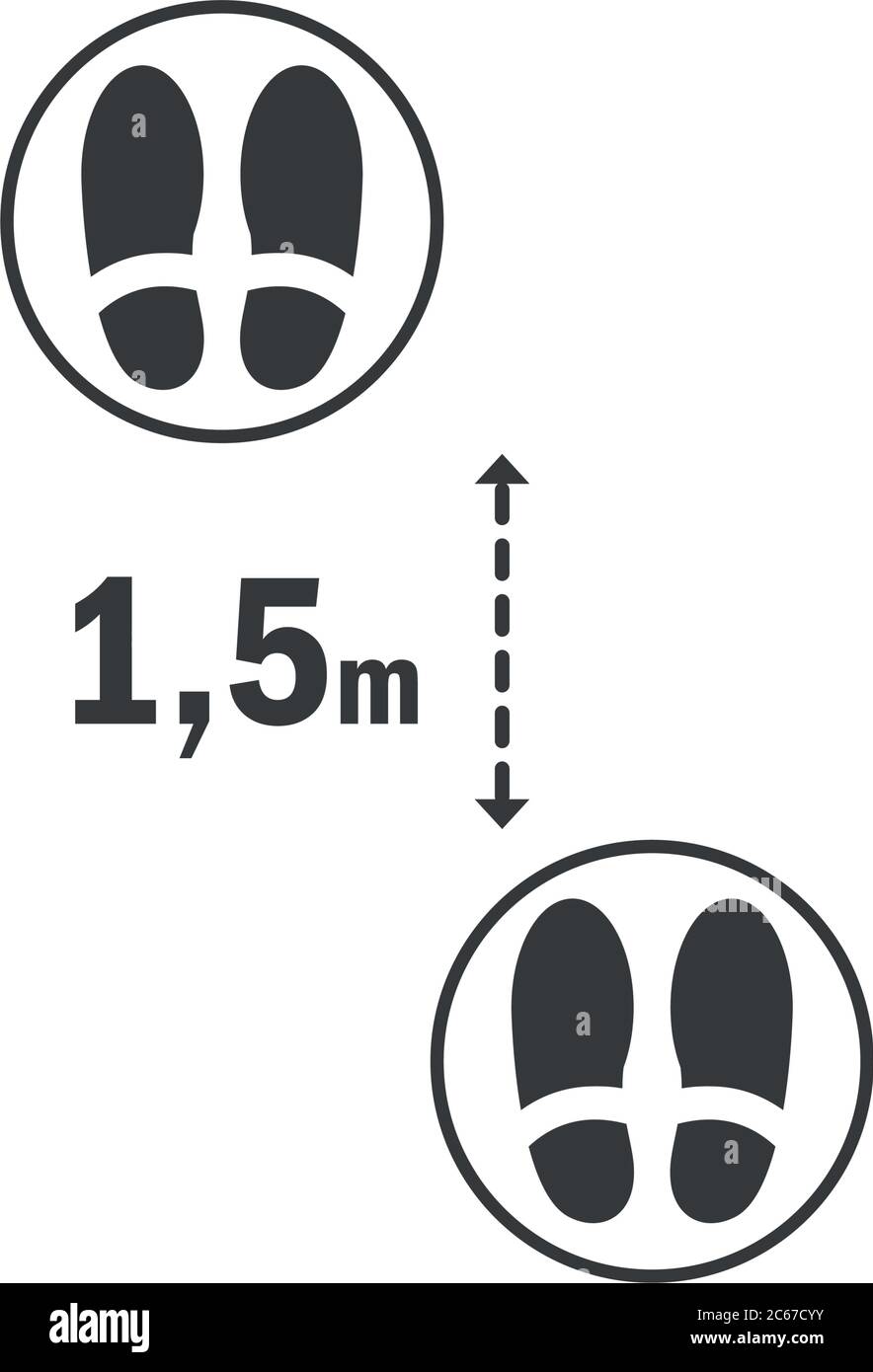 social distancing, please keep a safe distance, warning sign vector ...