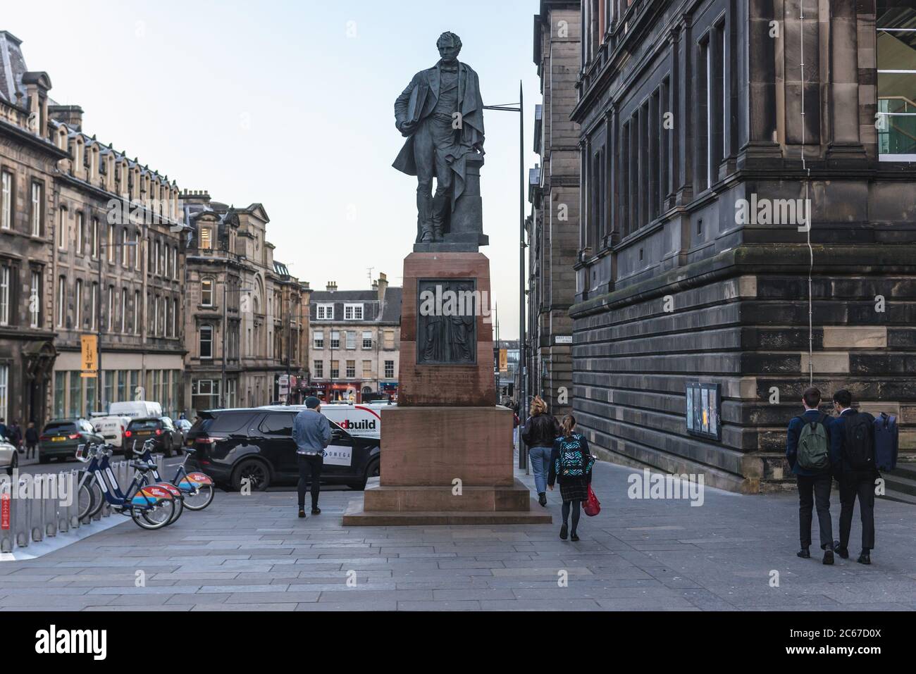 William Henry Playfair in front of National Museum of Scotland on ...