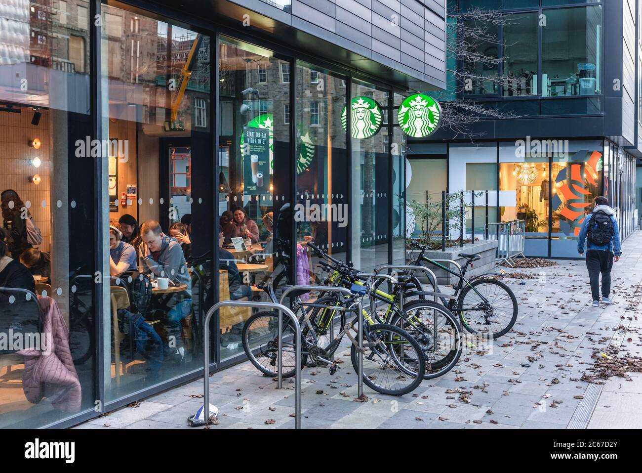 Starbucks at Simpson Loan in Quartermile area of Edinburgh, the capital ...