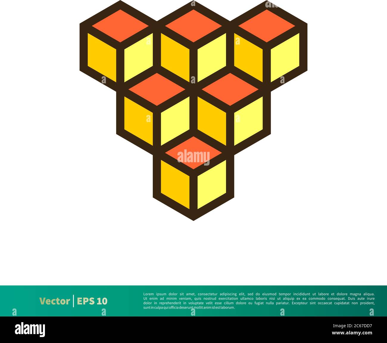 Cube Icon Vector Logo Template Illustration Design. Editable Vector EPS ...