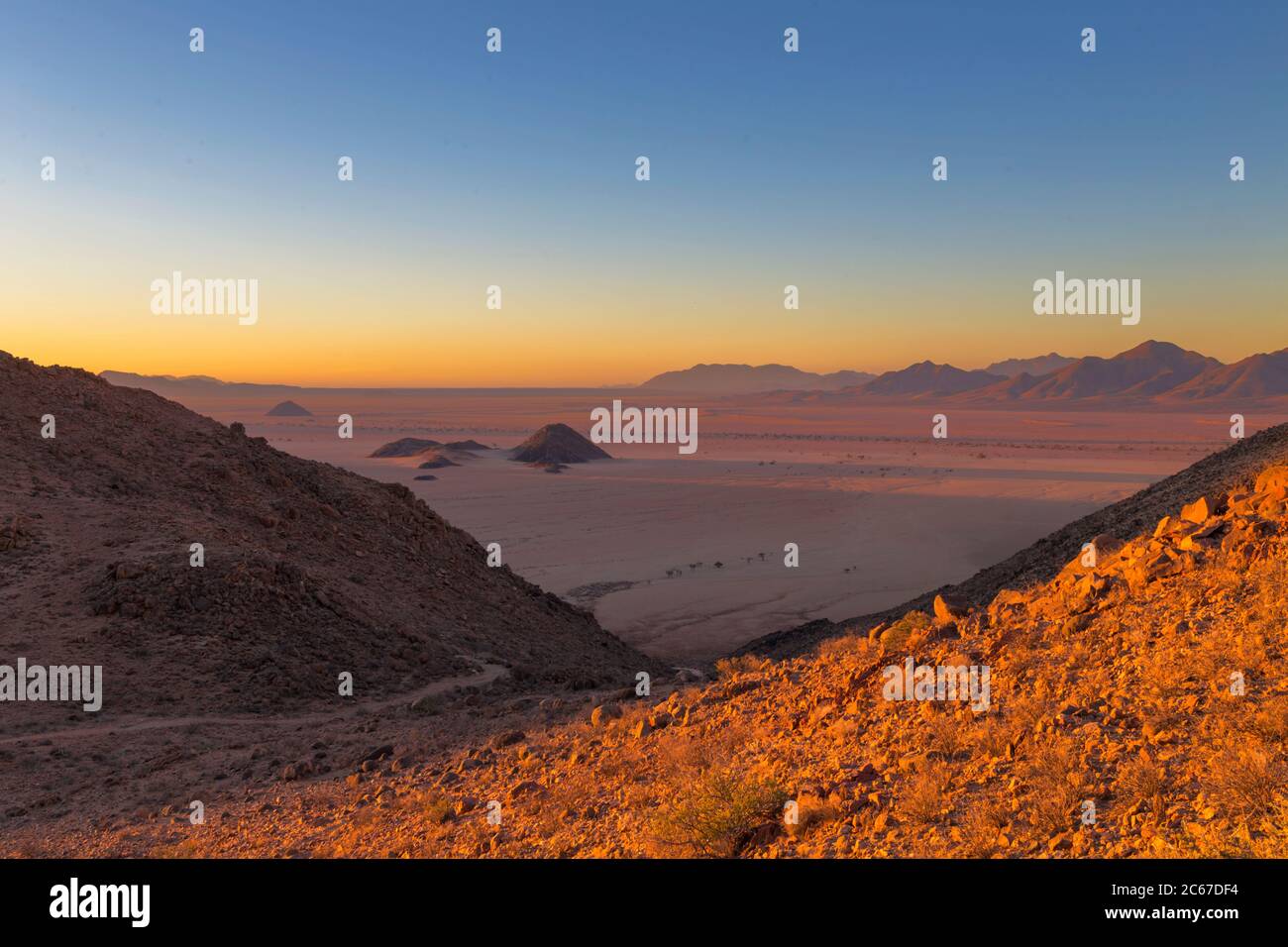 Sunset in the Namib Desert Stock Photo - Alamy