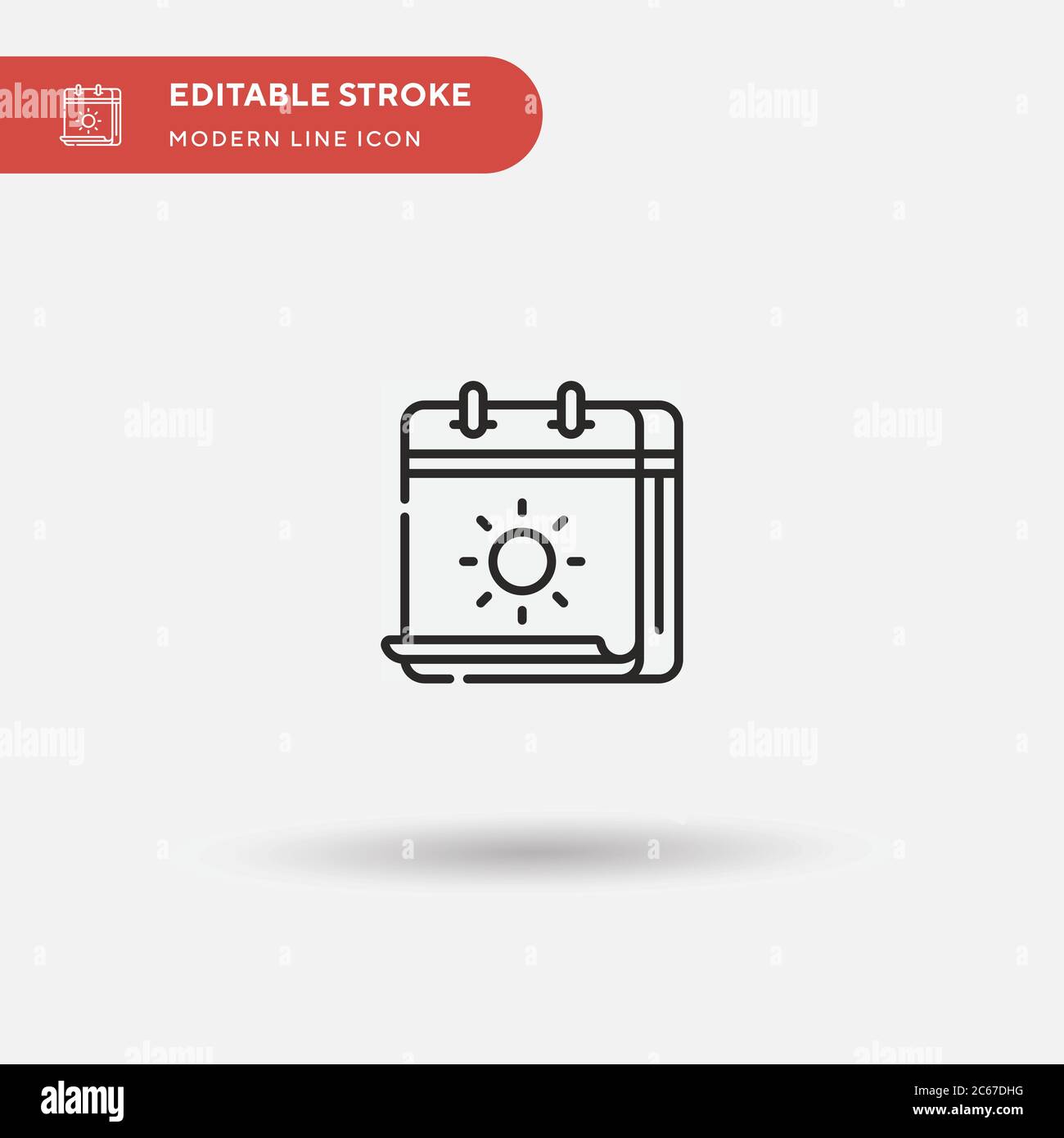 Calendar Simple vector icon. Illustration symbol design template for ...