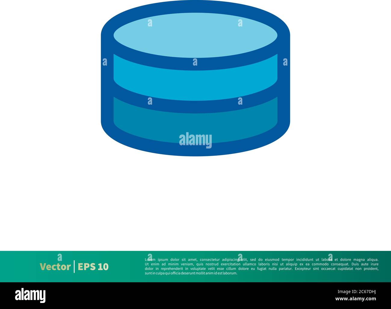 Data Storage Essential Icon Vector Logo Template Illustration Design ...