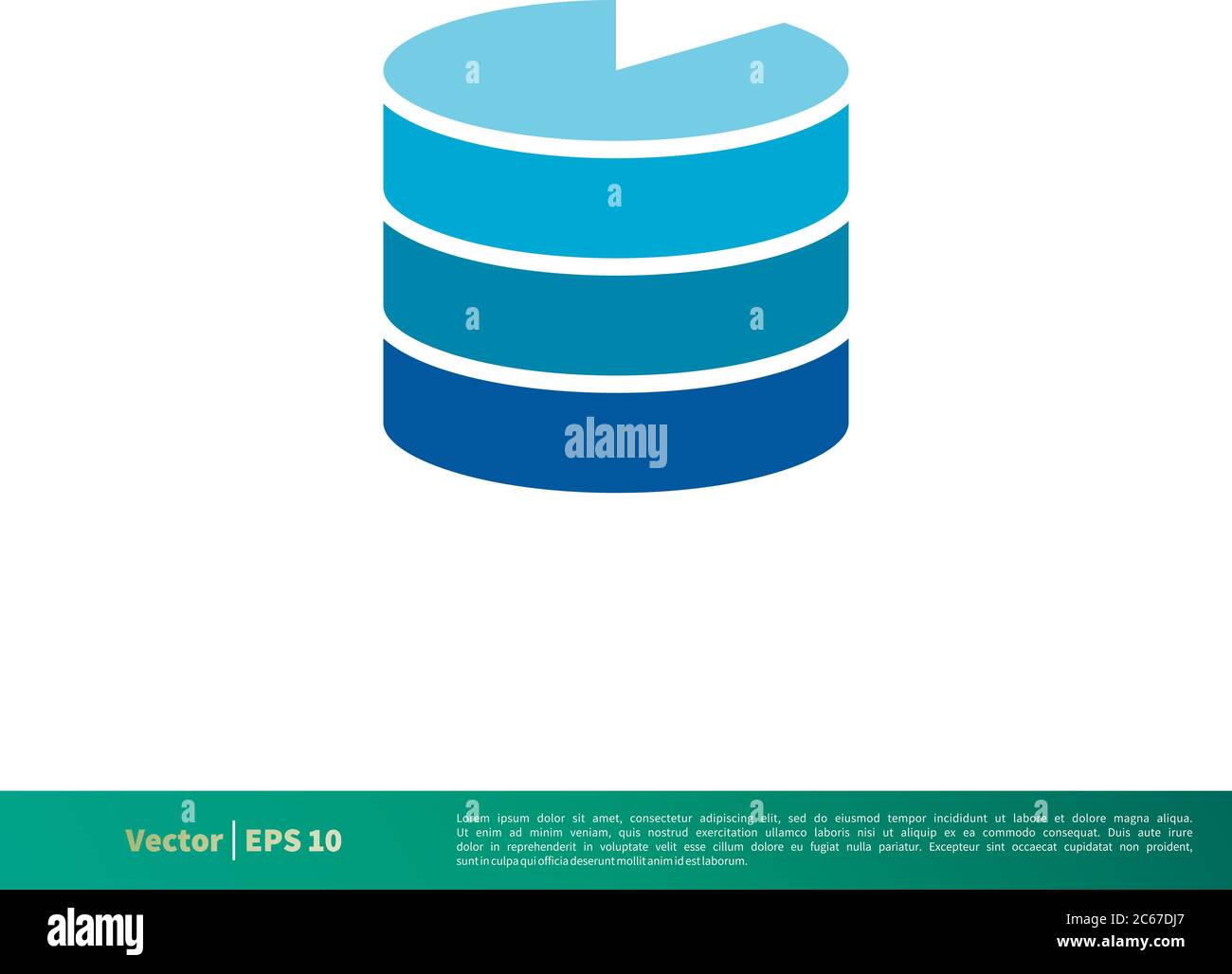 Data Storage Essential Icon Vector Logo Template Illustration Design ...