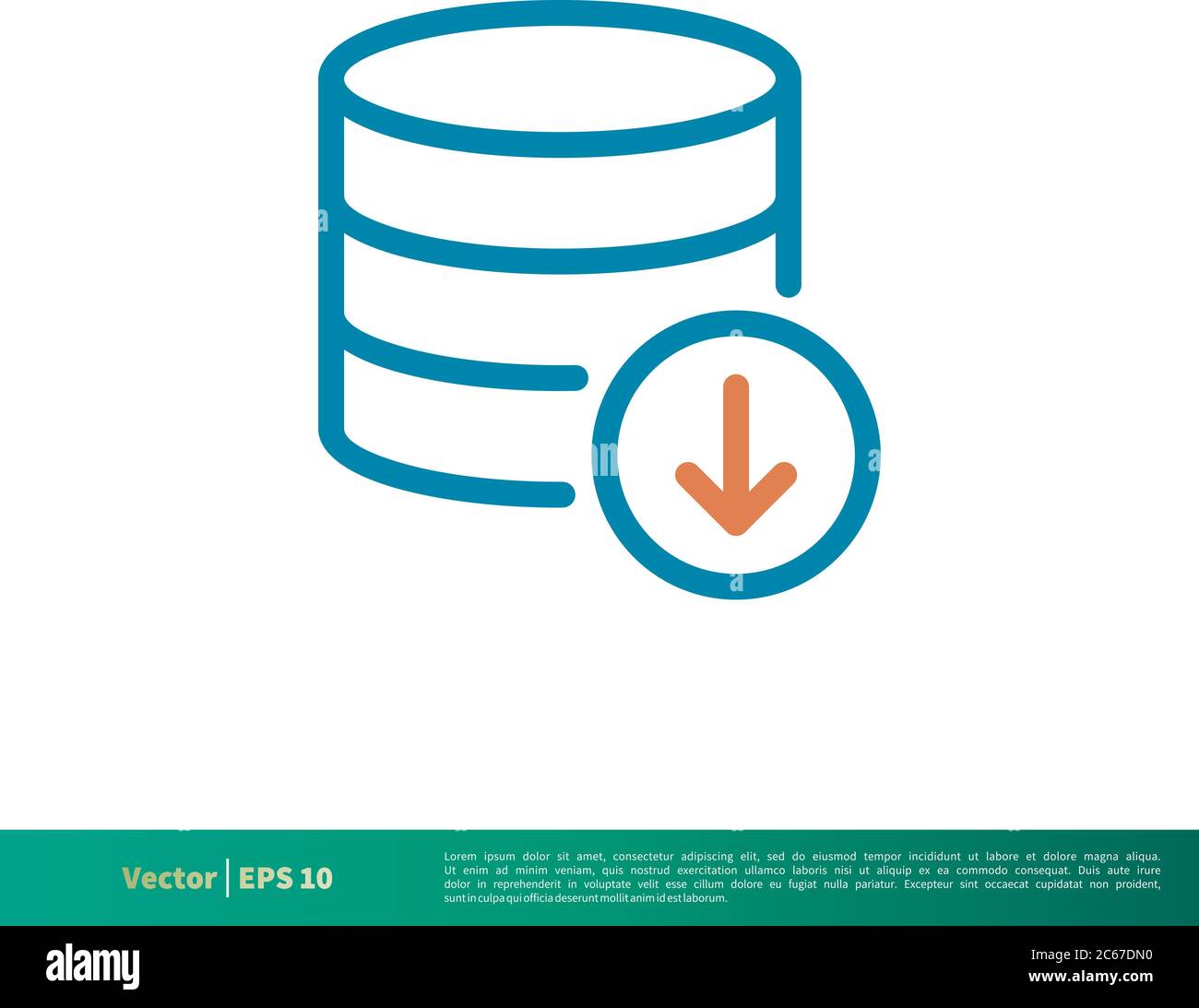 Data Storage Essential Icon Vector Logo Template Illustration Design ...