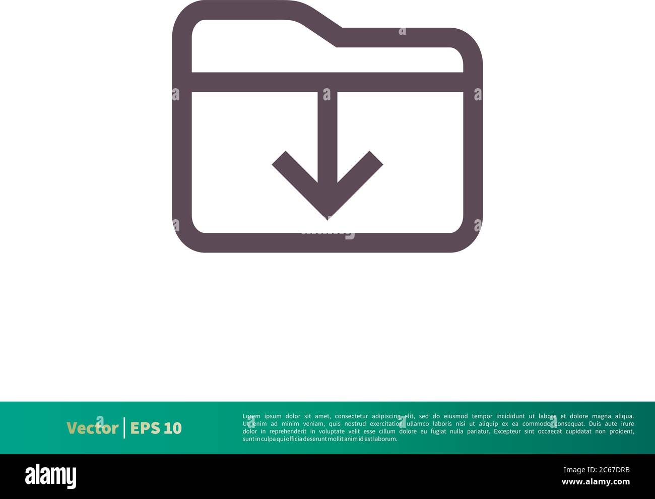 Download Folder Icon Vector Logo Template Illustration Design. Editable ...