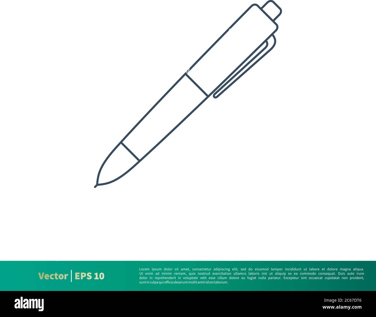 Pen - Education Icon Vector Logo Template Illustration Design. Editable ...